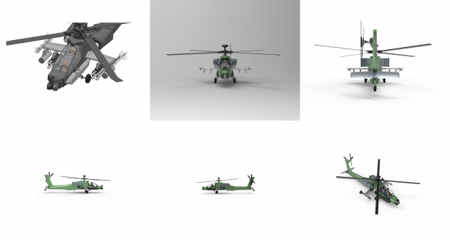 rc apache attack helicopter design model - please watch the video 3D ...