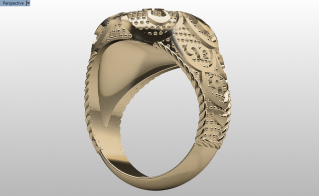 signet ring 3D Model in Jewellery 3DExport
