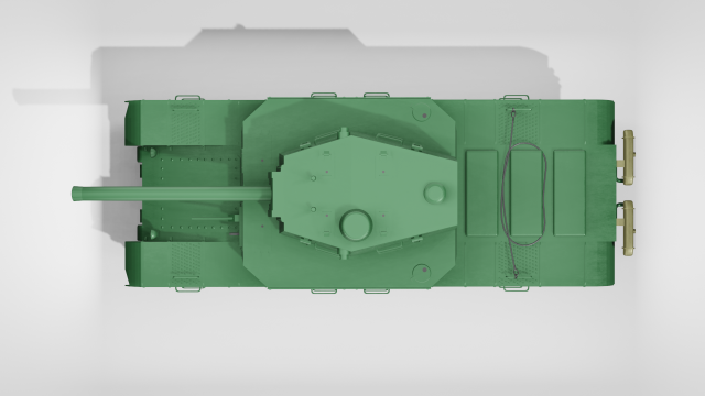 tank type 5 heavy - super-heavy japanese tank 3D-Modell in schwere ...