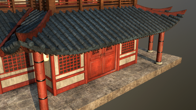 asian japanese-chinese-korean realistic building 3D Model in Buildings ...