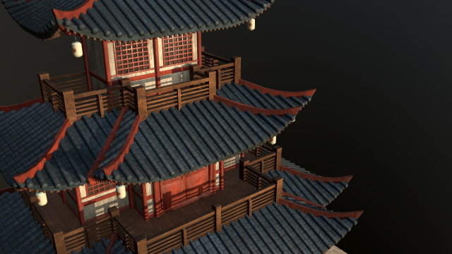 asian japanese-chinese-korean realistic building 3D Model in Buildings ...