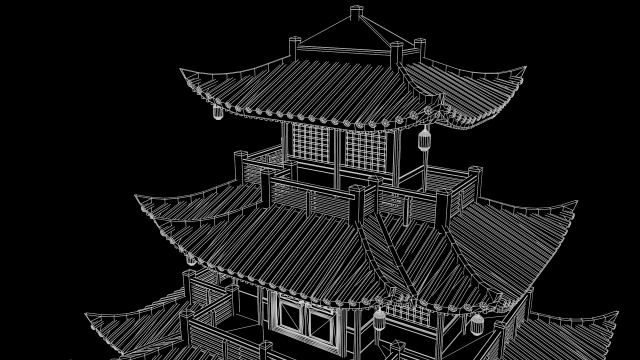 asian japanese-chinese-korean realistic building 3D Model in Buildings ...
