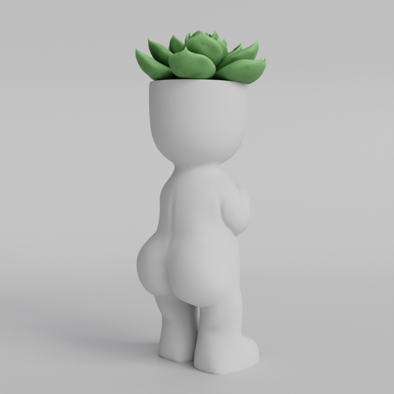 Adorable Succulent Planter STL File for 3D Printing - Cute Plant Pot Digital Download - 3D ...