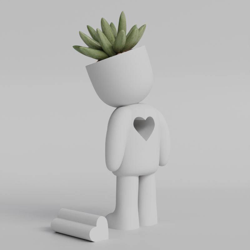 Heartfelt Character Planter - Unique 3D Printable STL File for ...