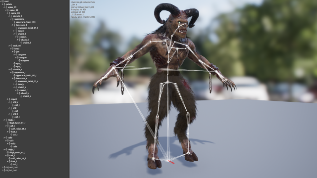 Demon Faun 3D Model in Monster 3DExport