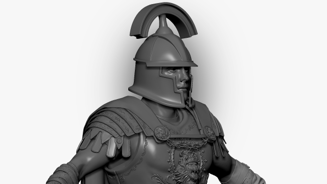 Rome Centurion Sculpt 3D Model in Man 3DExport