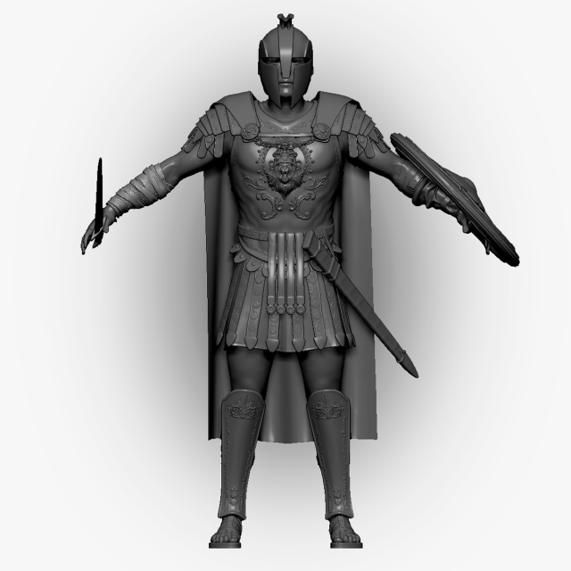Rome Centurion Sculpt 3D Model in Man 3DExport