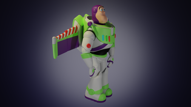 Buzz Lightyea 3D Model in Cartoon 3DExport