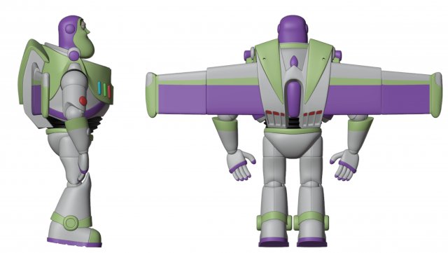 Buzz Lightyea 3D Model in Cartoon 3DExport