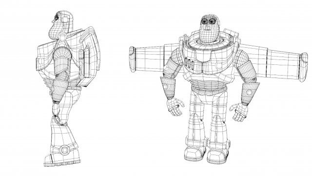 Buzz Lightyea 3D Model in Cartoon 3DExport