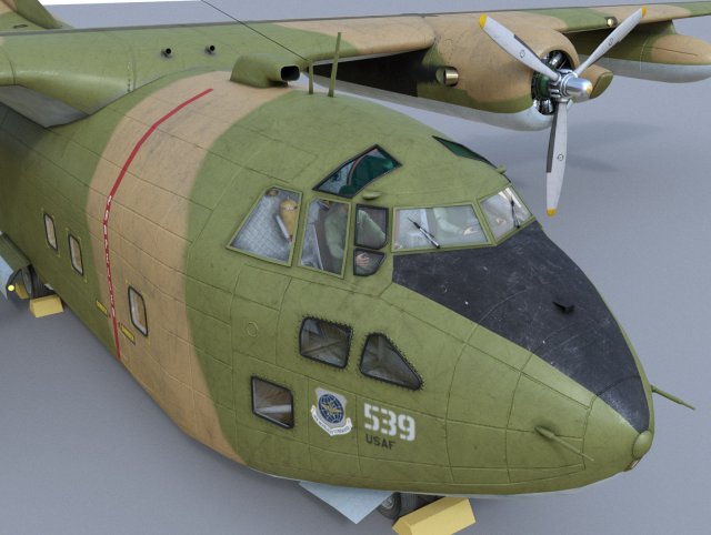fairchild c-123 provider 3D Model in Transport 3DExport