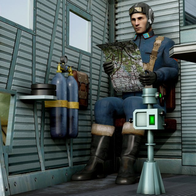 Tupolev TB-3 with 4 engines M17 3D Model in Bomber 3DExport