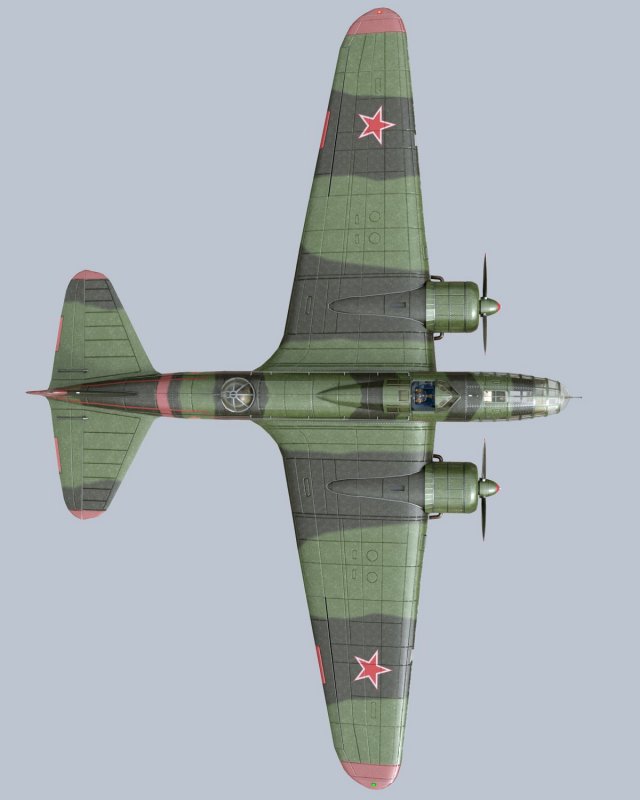Ilyushin IL-4 3D Model in Bomber 3DExport