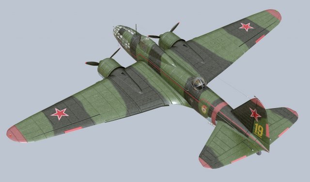 Ilyushin IL-4 3D Model in Bomber 3DExport