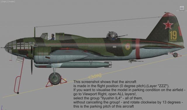Ilyushin IL-4 3D Model in Bomber 3DExport