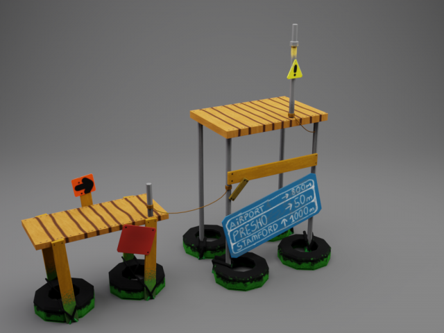 Water floating platforms 3D Model in Transport 3DExport
