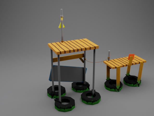 Water floating platforms 3D Model in Transport 3DExport