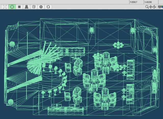 CM3D2 - Pole dance stage 3D Model in Bar 3DExport