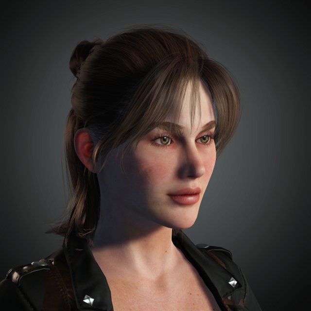 naina female rigged character 3D Model in Woman 3DExport