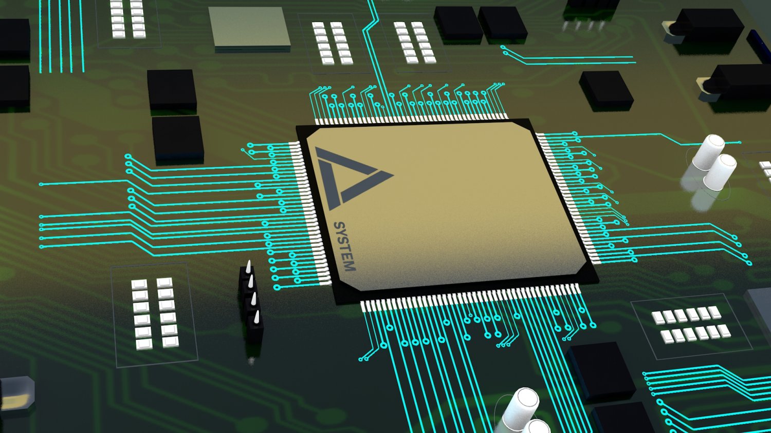 3D chip 3D Models in Computer 3DExport