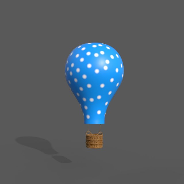 Decor Hot Air Baloon 3D Model in Other 3DExport