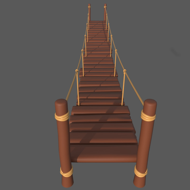 Drawbridge 3D Model in Bridge 3DExport