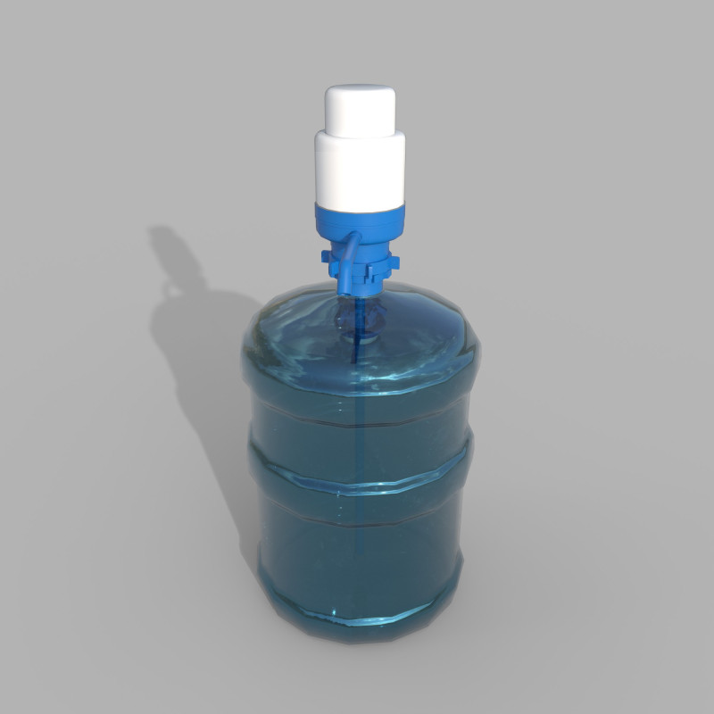Water Bottle 3D Model in Household Items 3DExport