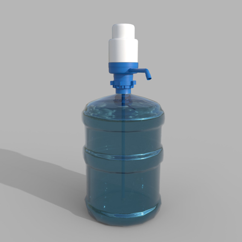 Water Bottle 3D Model in Household Items 3DExport