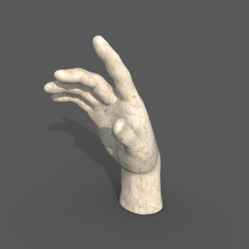 Hand sculpture 3D Model in Sculpture 3DExport
