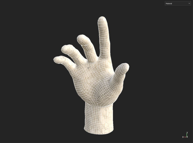 Hand sculpture 3D Model in Sculpture 3DExport