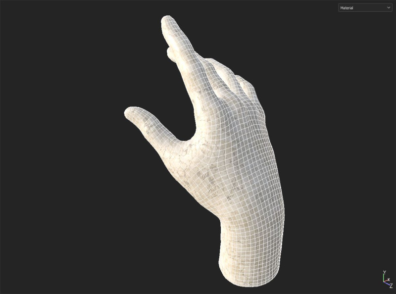 Hand sculpture 3D Model in Sculpture 3DExport