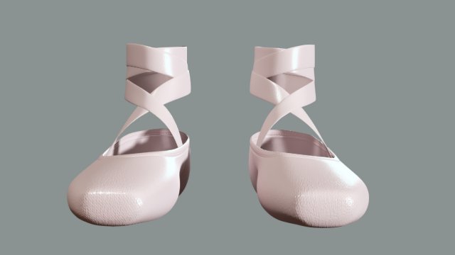 Ballet Shoes 3D Model in Other 3DExport