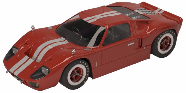 GT 40 3D Model in Racing 3DExport