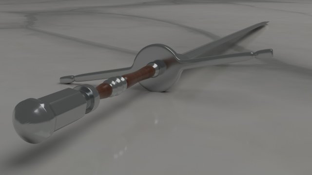 longsword 3D Model in Combat 3DExport
