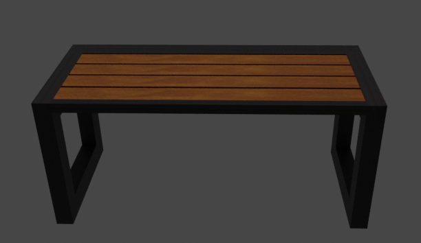 garden bench without back 3D Models in Bench 3DExport