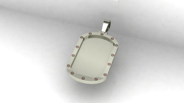 Dog Tag 3D Model in Jewellery 3DExport