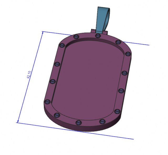 Dog Tag 3D Model in Jewellery 3DExport