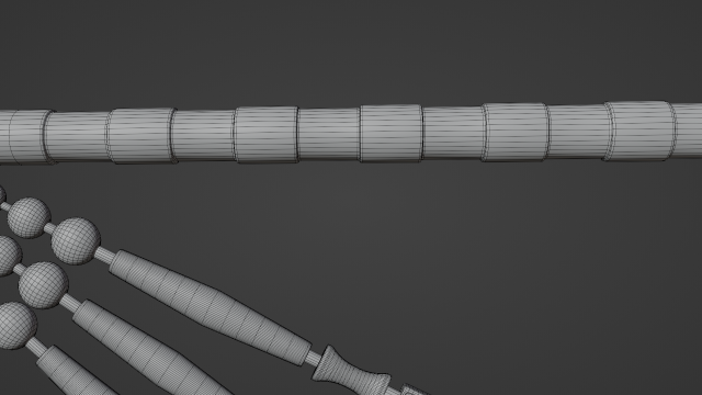 Egyptian Crook and Flail 3D Model in Jewellery 3DExport