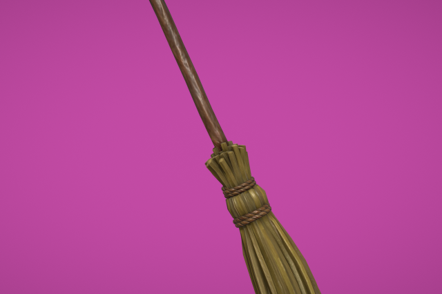Broom 3D Model in Other 3DExport