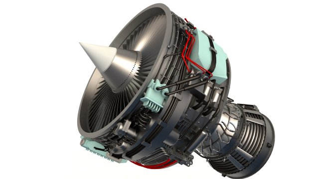 aircraft engine 3D Model in Machines 3DExport