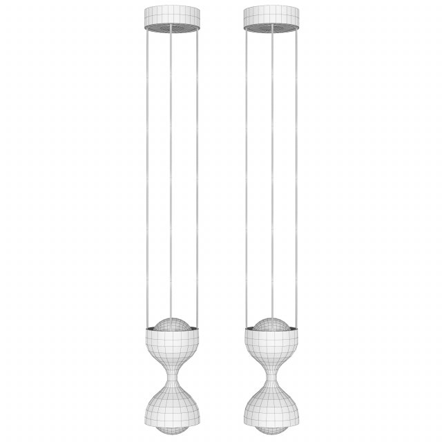 SJUR 3D Model in Ceiling Lights 3DExport