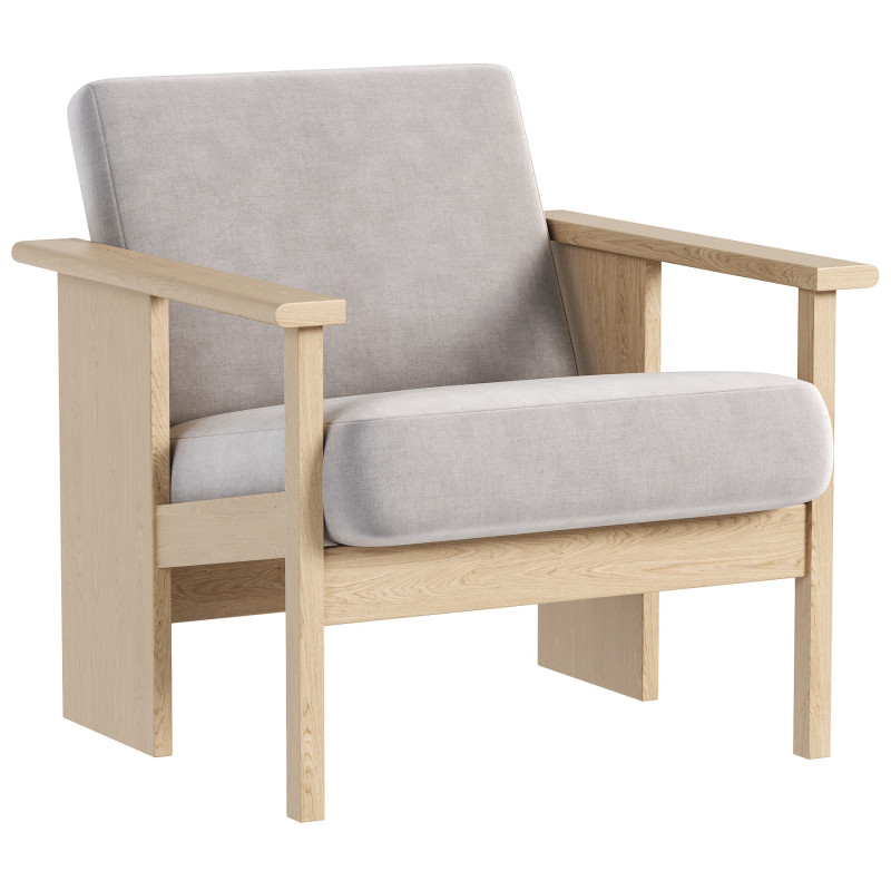 Block Lounge Chair 3D Model in Chair 3DExport