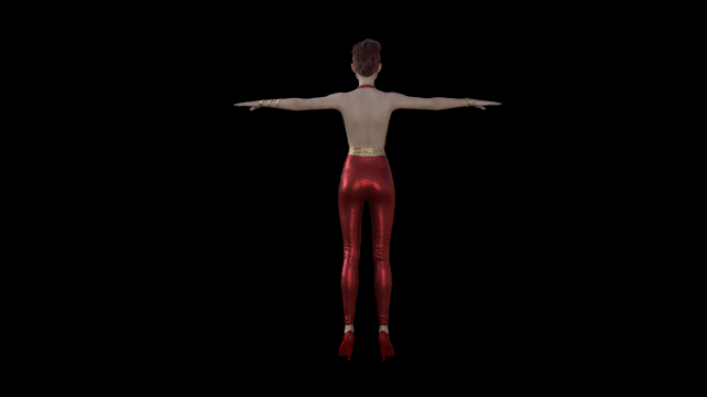 realistic female model rigged 3D Model in Woman 3DExport