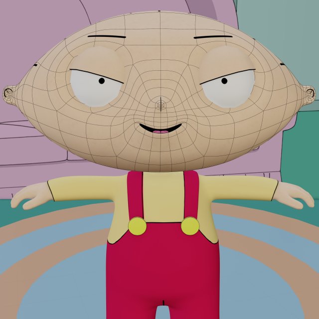 stewie griffin from family guy - rigged low-poly 3D Model in Cartoon ...