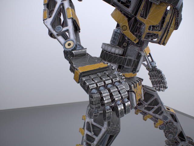 Scout robot gameready model Unity Unreal Engine Modelo 3D in Robot 3DExport