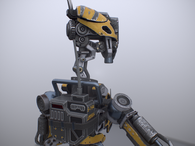 Scout robot gameready model Unity Unreal Engine 3D Model in Robot 3DExport