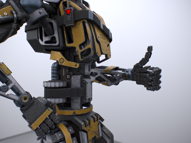 Scout robot gameready model Unity Unreal Engine 3D Model in Robot 3DExport