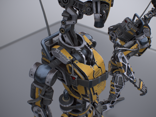Scout robot gameready model Unity Unreal Engine 3D Model in Robot 3DExport