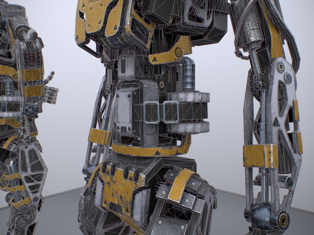 Scout robot gameready model Unity Unreal Engine 3D Model in Robot 3DExport