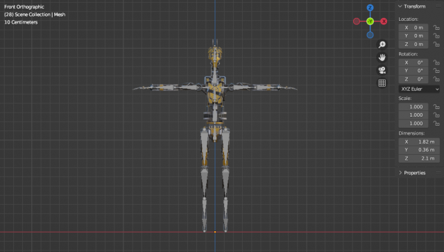 Scout robot gameready model Unity Unreal Engine 3D Model in Robot 3DExport